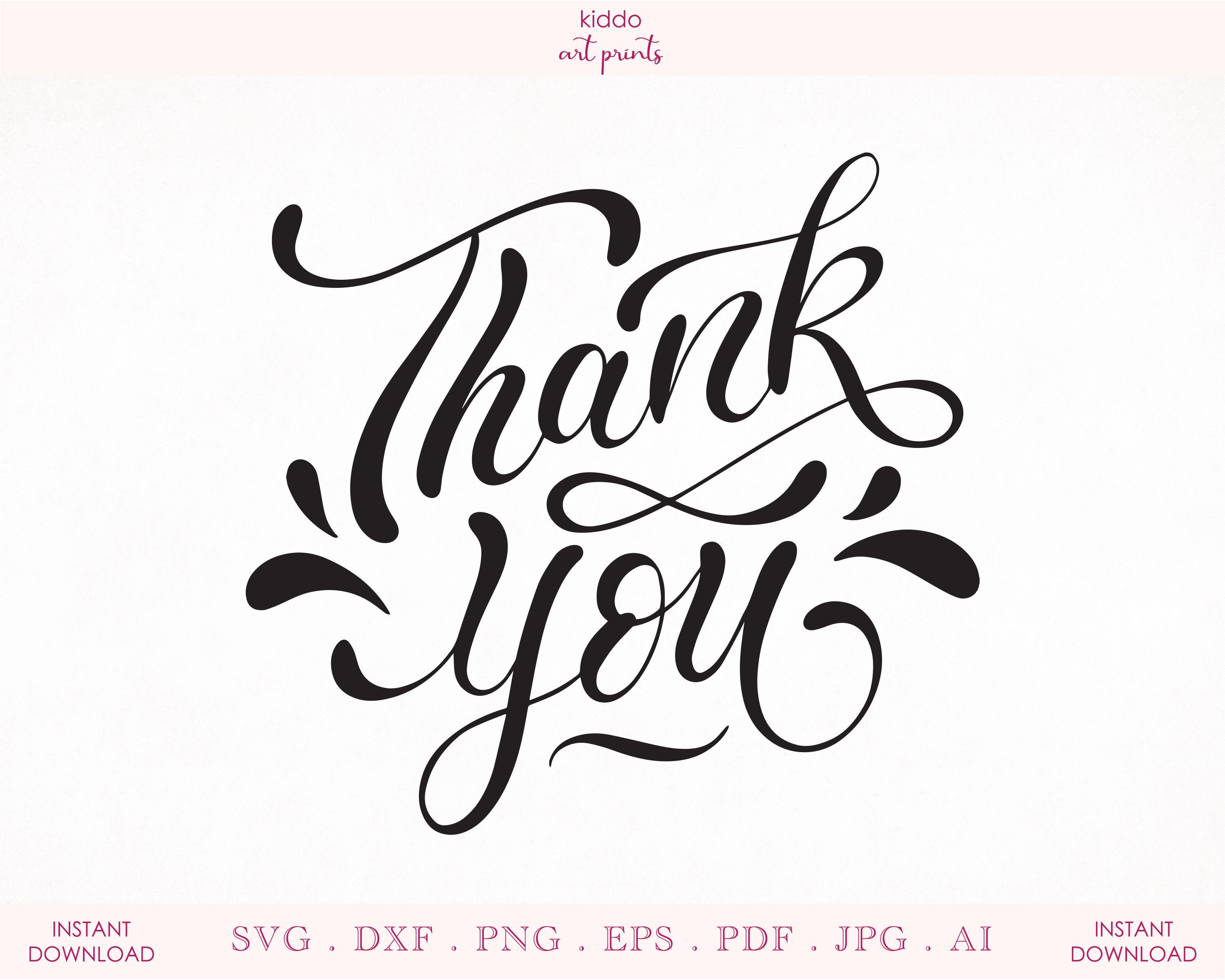 Thank You SVG, Gratitude SVG, Thank You Sign, Wedding Thank You SVG ...