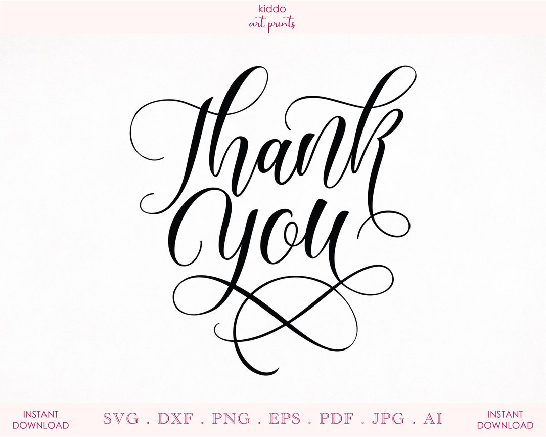 Thank You SVG, Gratitude SVG, Thank You Sign, Wedding Thank You SVG ...
