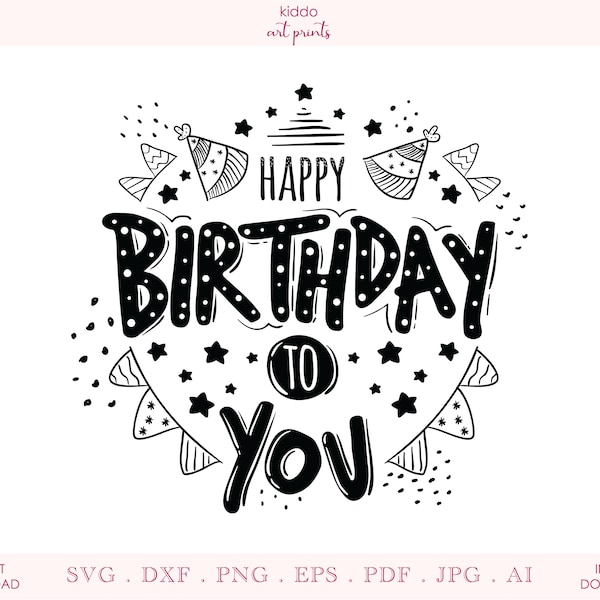 Happy Birthday Sign Printable - Etsy