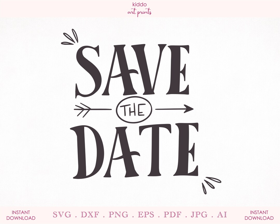 Save the Date SVG, Gratitude SVG, Save the Date Sign, Wedding SVG ...