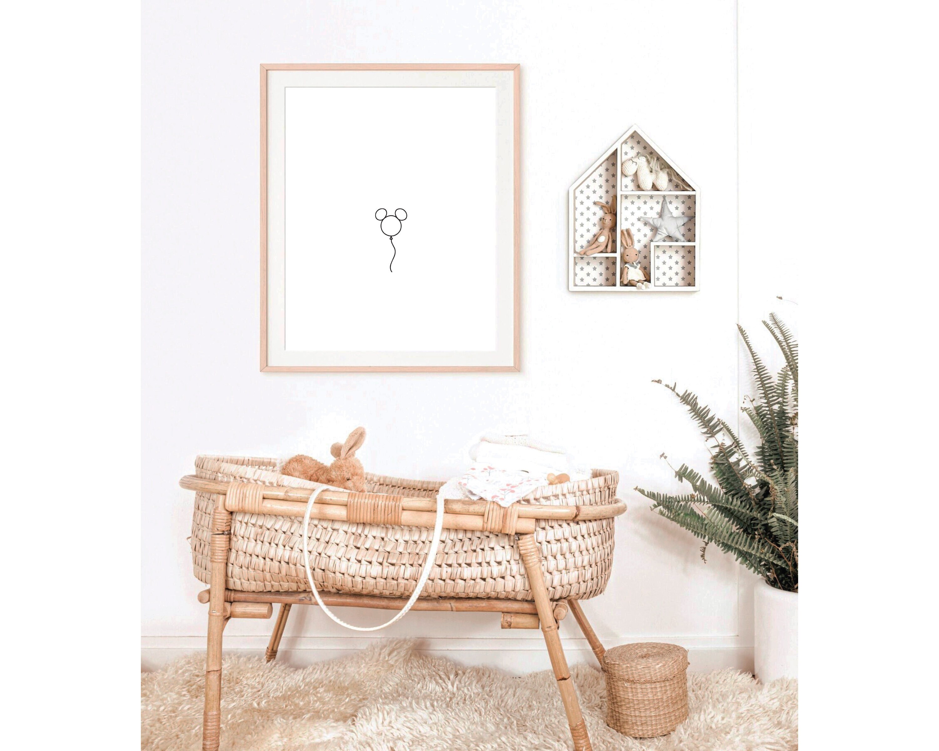 Mickey Mouse Doodle Prints, Black and White Mickey, Minimal Mickey ...