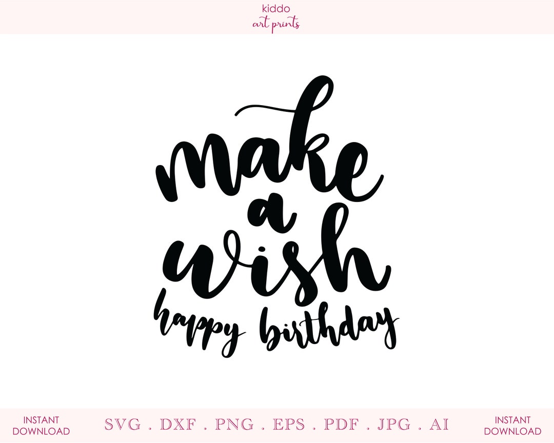 Happy Birthday SVG, Party Sign, Birthday Card, Printable, Cricut ...