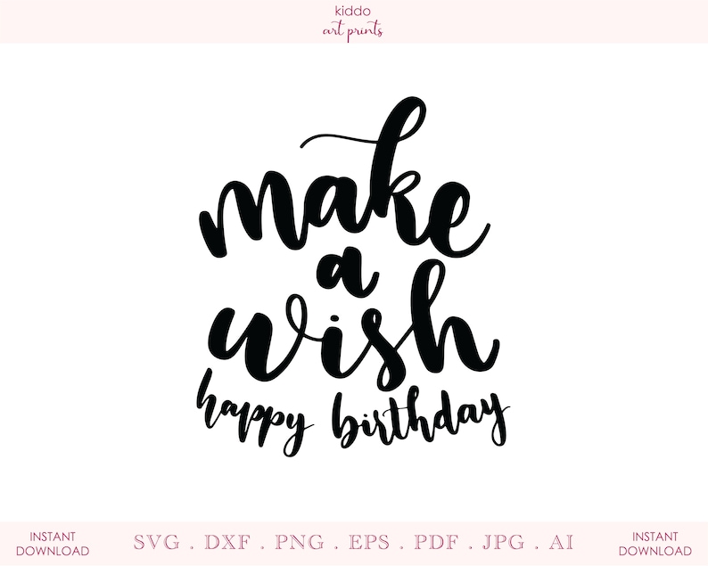 Happy Birthday SVG, Party Sign, Birthday Card, Printable, Cricut ...