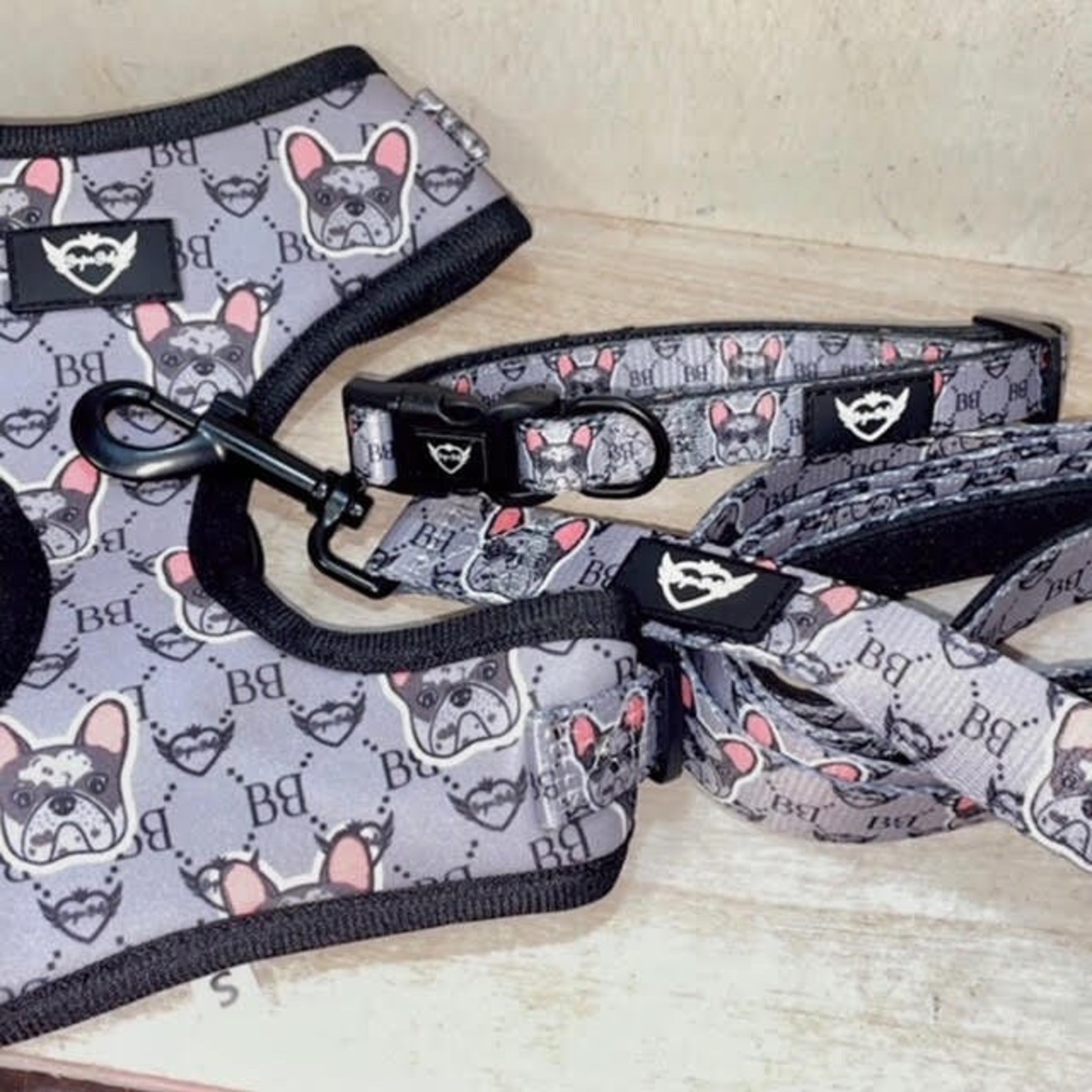 Neoprene Frenchie Harness Set - Etsy