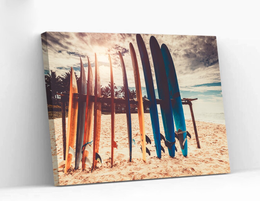 SURFBOARD WALL Art,ocean Wall Art, Surf Canvas,home Decor,large Art ...