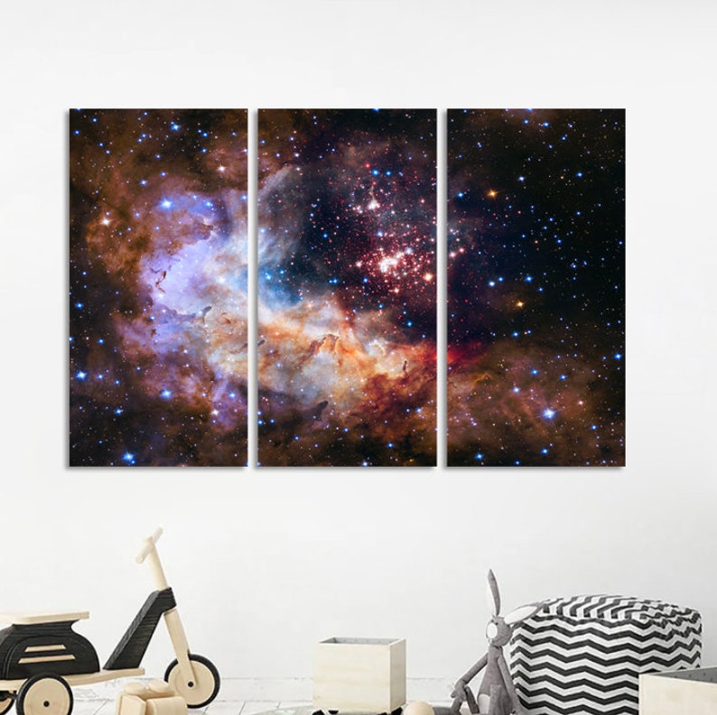 Nebula in Space, Nasa Space Print, Westerlund 2,hubble Space Telescope ...