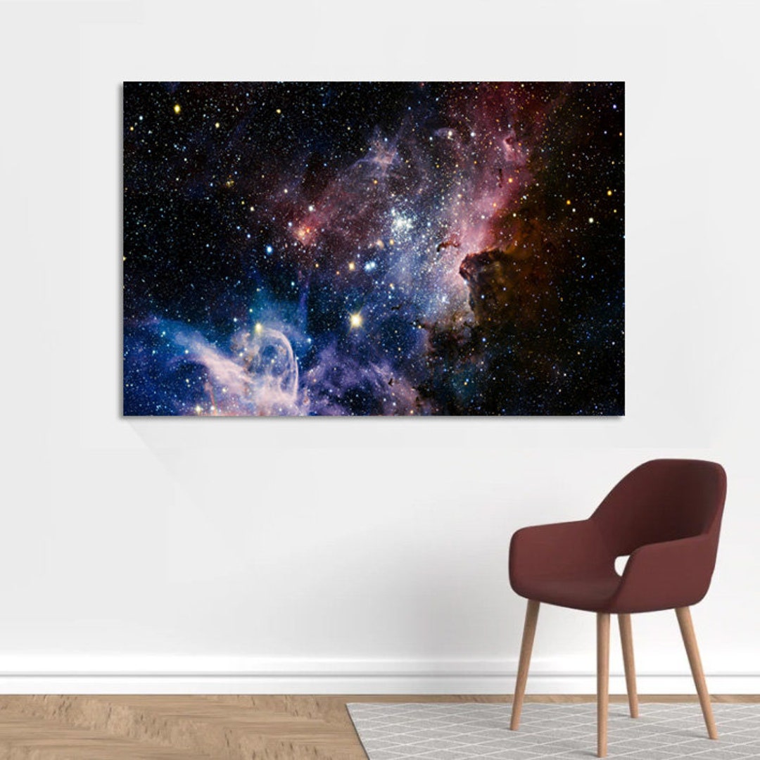 Nasa Space Print, Hubble Space Telescope Photograph Art Print, Large ...