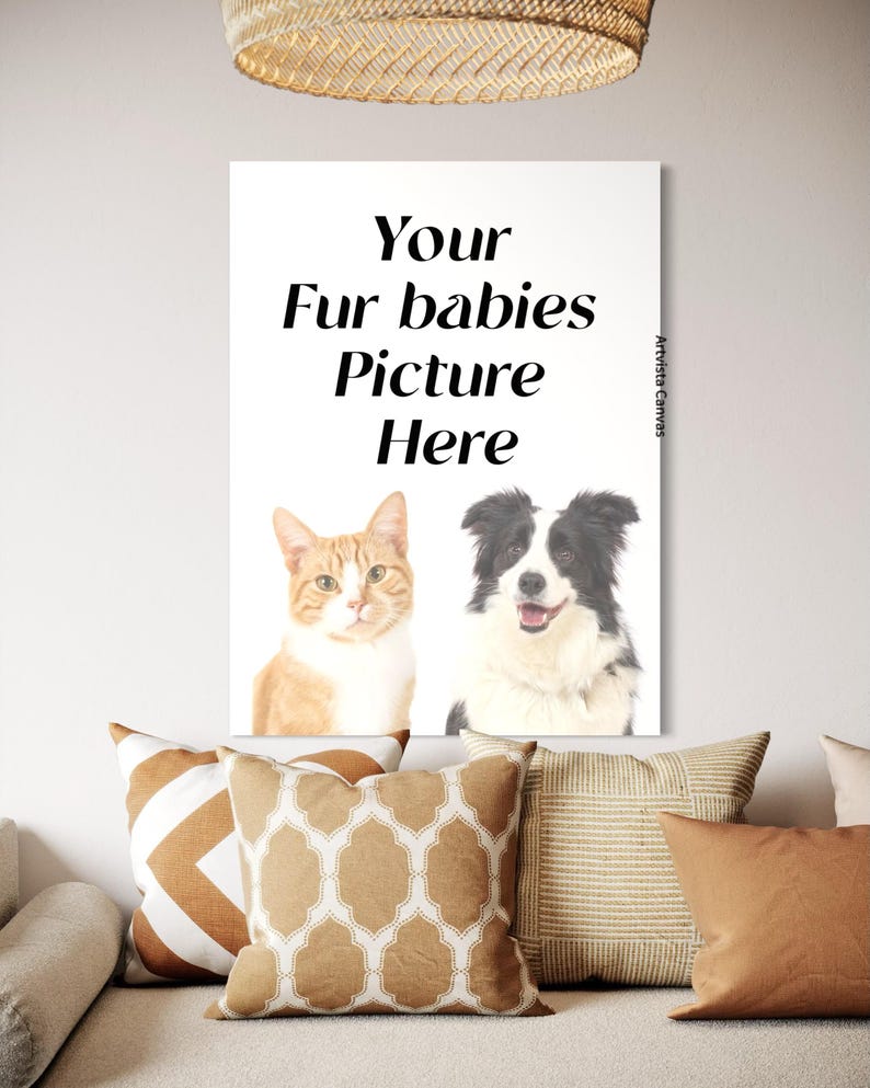 Canvas Print: Customize Pet Canvas Frame for Dogs & Cats - High Quality ...