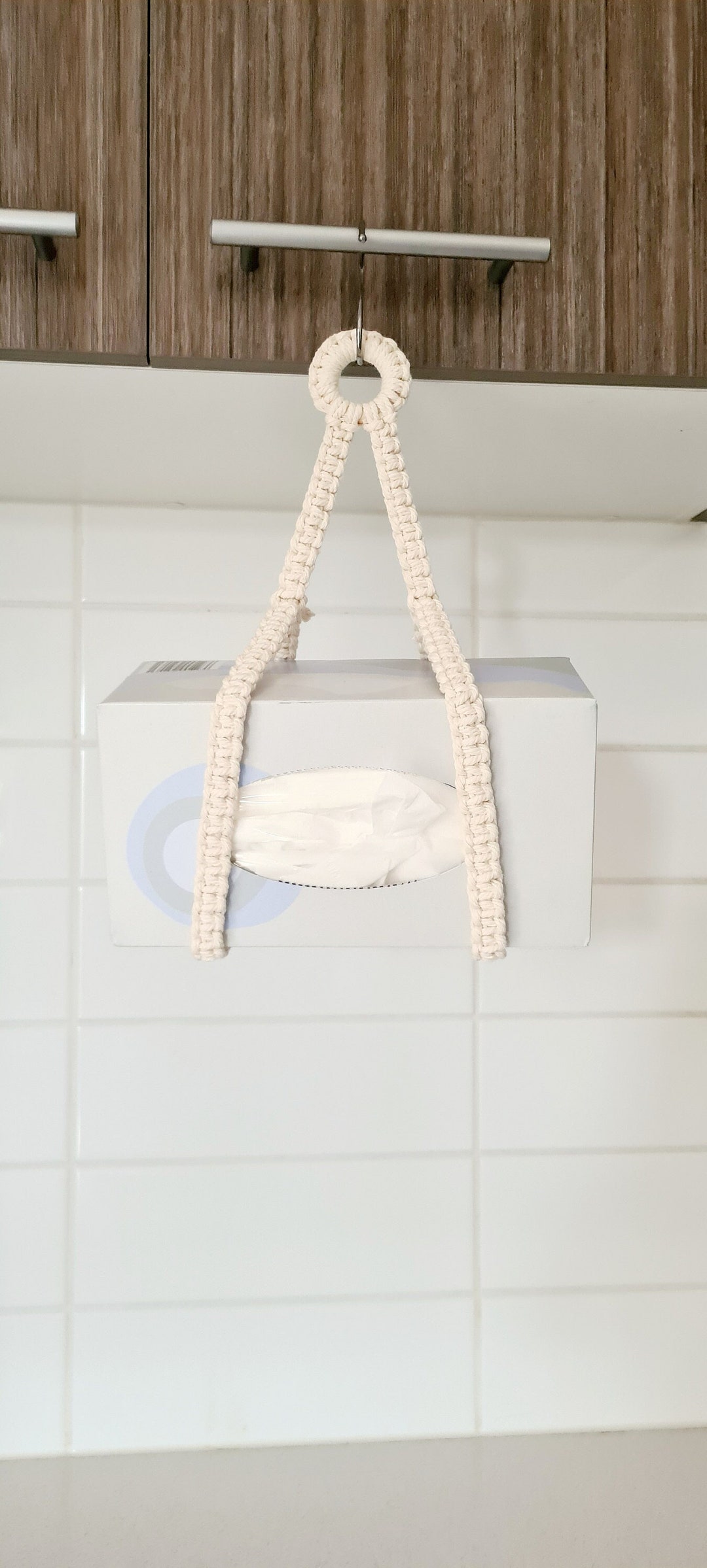 Macrame Tissue Box Hanger,caravan Gift,kitchen Storage,kitchen Decor ...