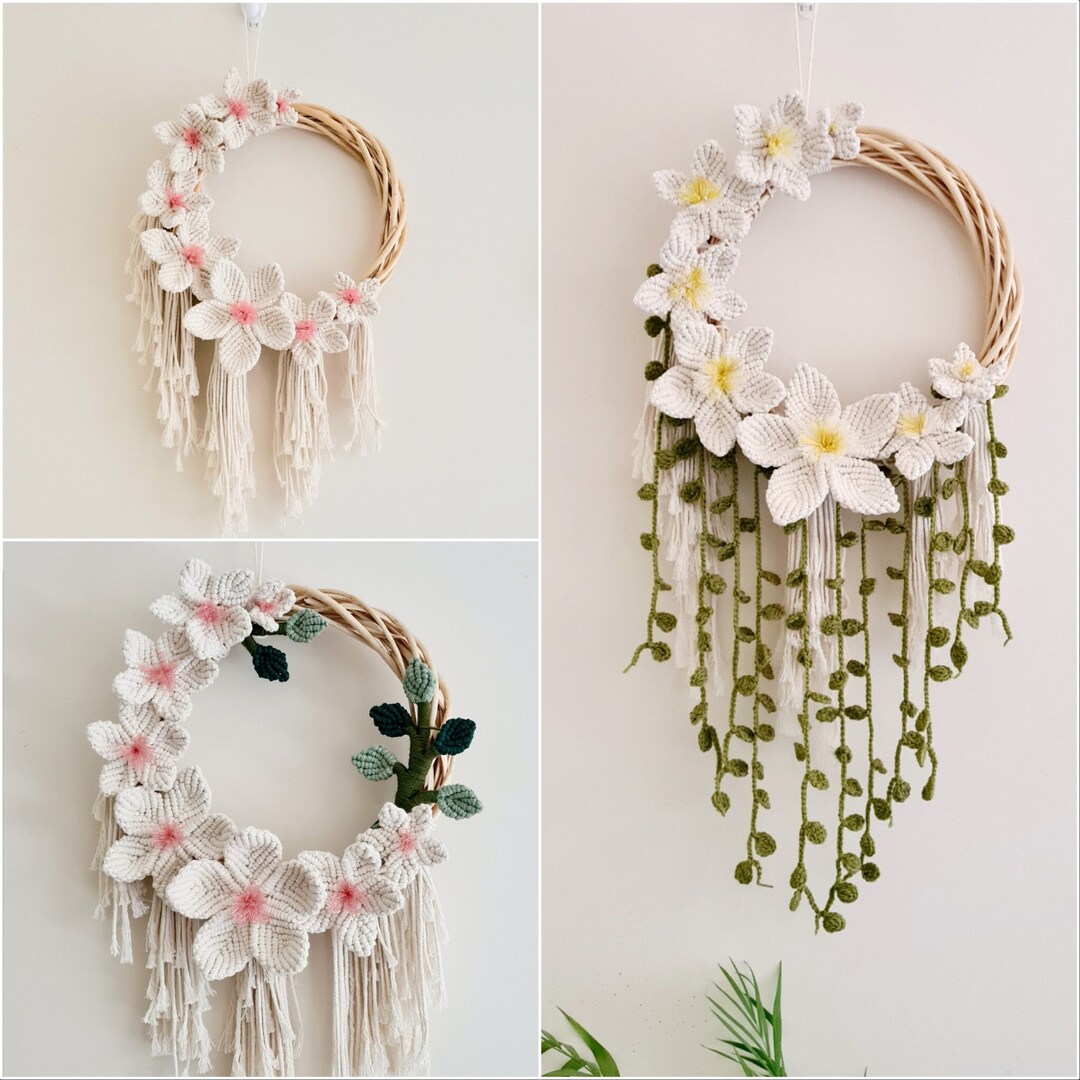 Macrame Flower Wall Hanging,wall Decor,home Decor,caravan Decor,wedding ...
