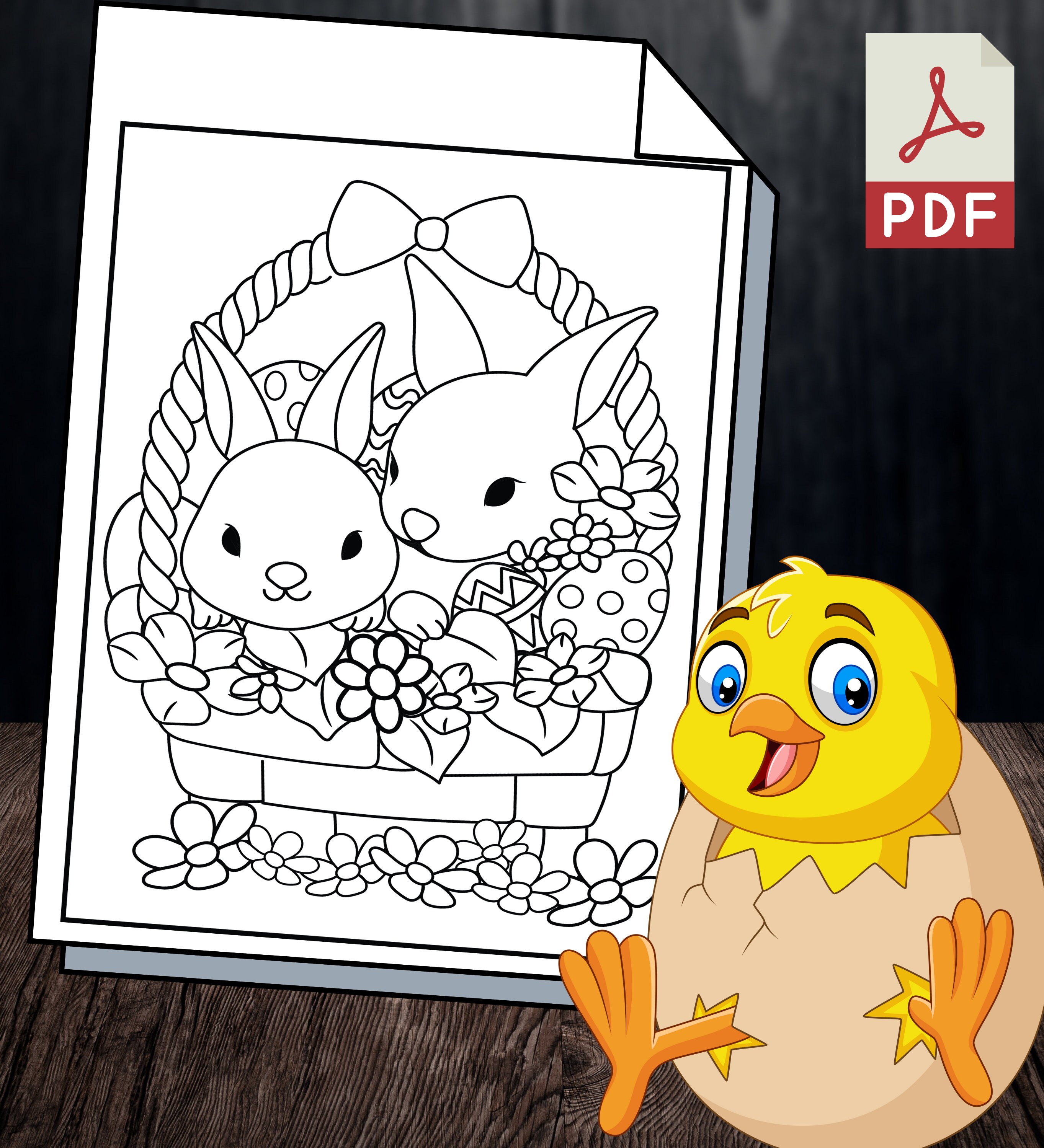Easter Coloring Pages 20 PAGES Digital Download Easter - Etsy