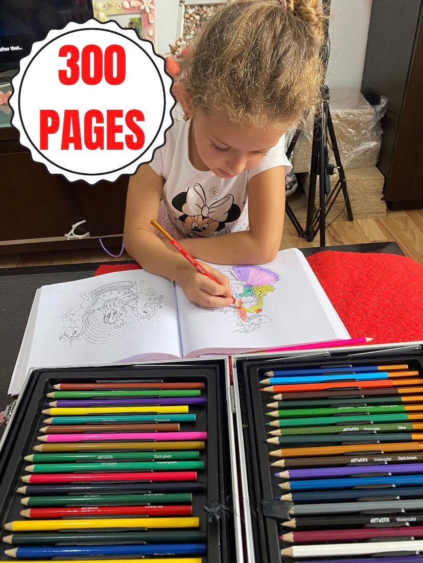 Jumbo Multi Theme Coloring Book for Kids 300 Different Pages With ...