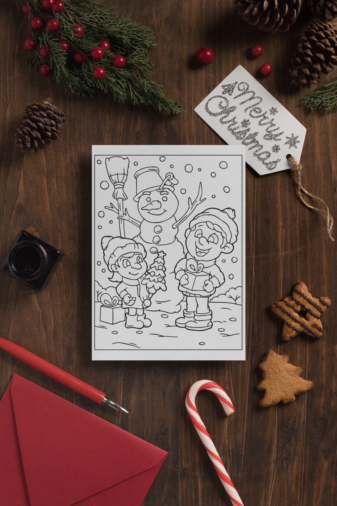 Coloriages de Noël imprimables | TÉLÉCHARGEMENT INSTANTANÉ | 40 Pages ...