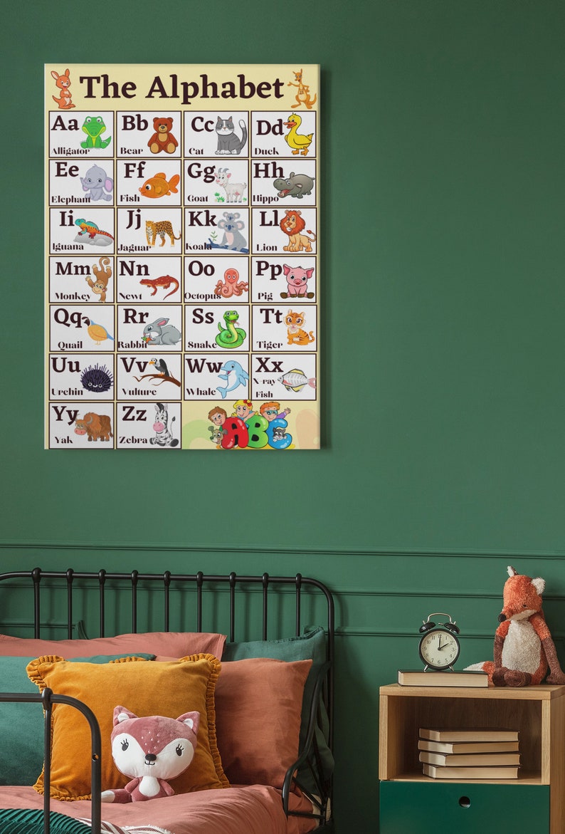 Animal Alphabet Poster | INSTANT DOWNLOAD | Alphabet Print, ABC Poster ...