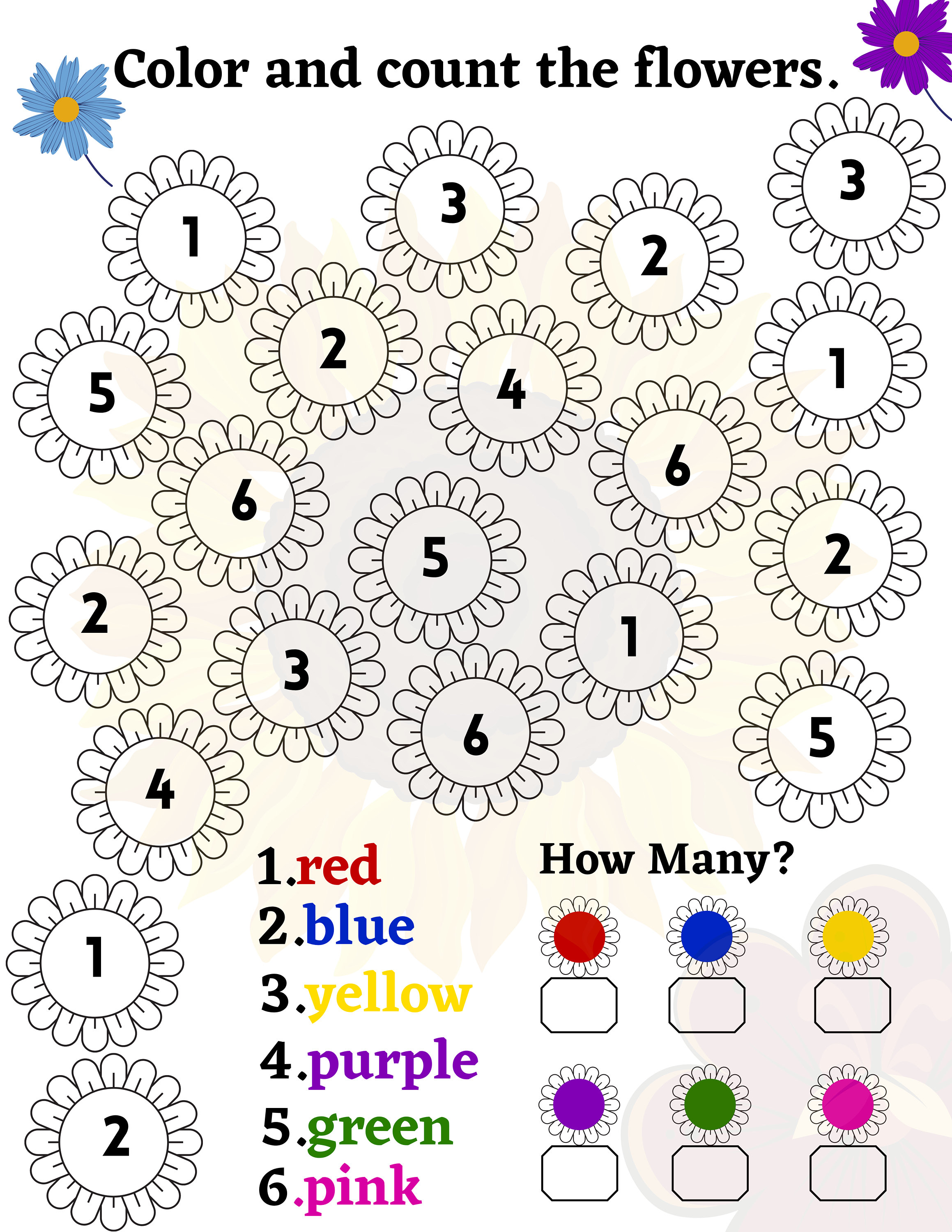 24 Kindergarten Math Worksheets | Preschool-1st Grade Math | Children ...