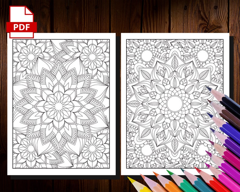 50 Relaxing Mandala Coloring Pages | Printable Mandala Coloring Sheets ...