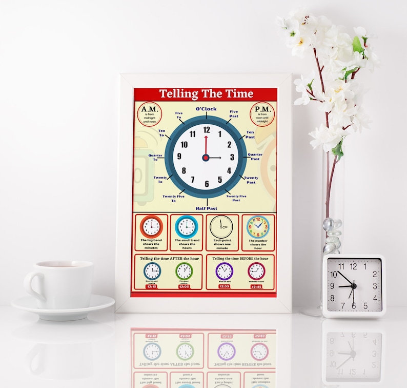 How to Tell the Time | INSTANT DOWNLOAD | Telling the Time ...