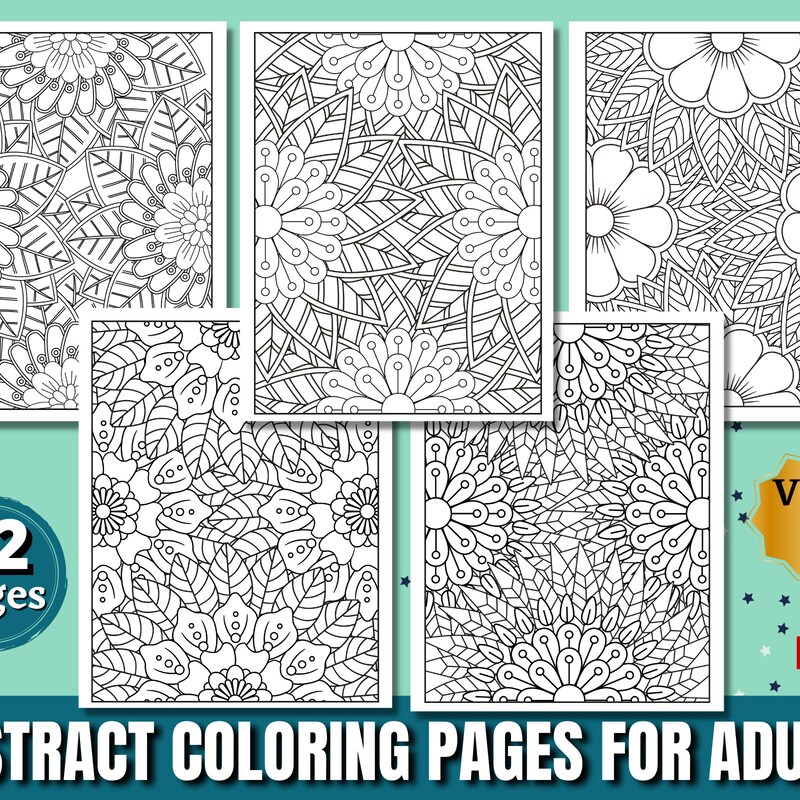 Mandala Coloring Pages A5 - Etsy