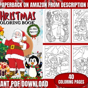 Printable Christmas Coloring Pages | INSTANT DOWNLOAD 32 Pages ...