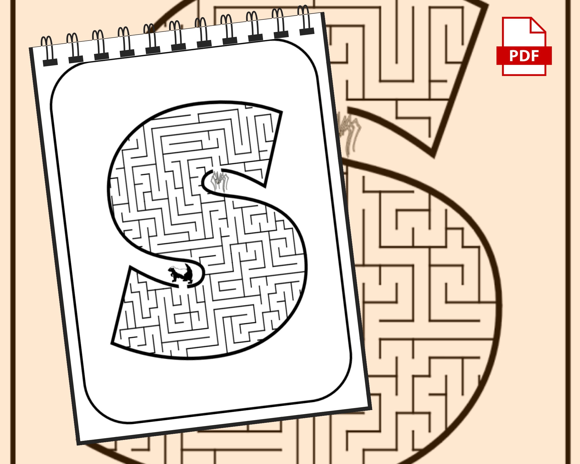 27 ALPHABET MAZES for KIDS | Printable Worksheets | Instant Download ...