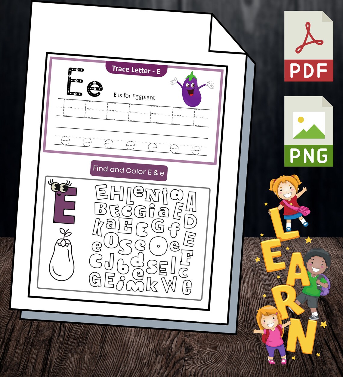 26 Printable Alphabet Letter Worksheets Alphabet Letters | Etsy