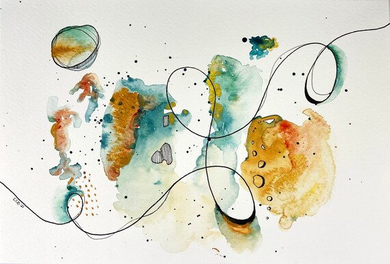 Abstract Watercolor Ink