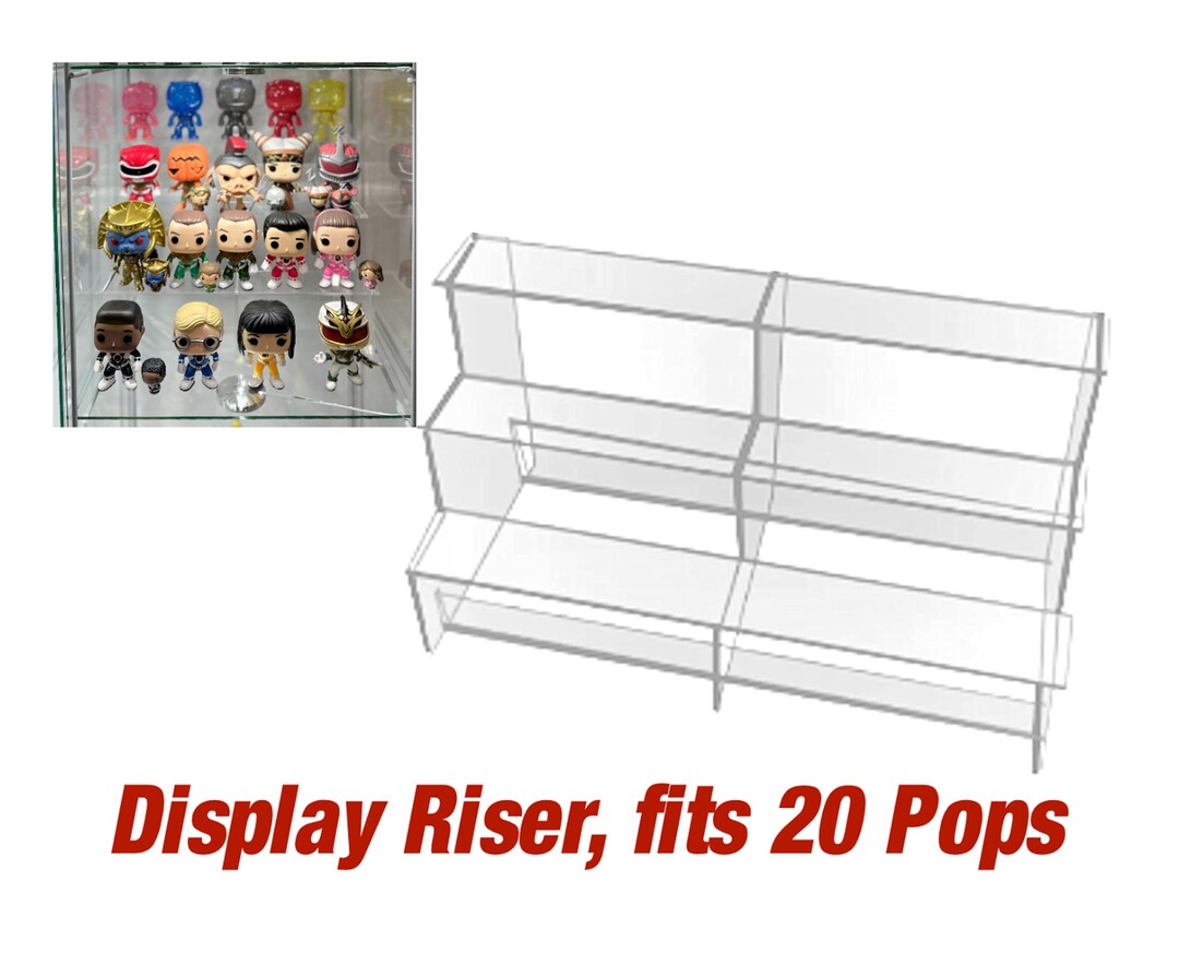 Acrylic Display Riser, 3 Steps, Fits 20 Funko Pop, Ideal for Ikea ...
