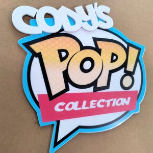 Funko Collector Sign With Custom Name - Etsy