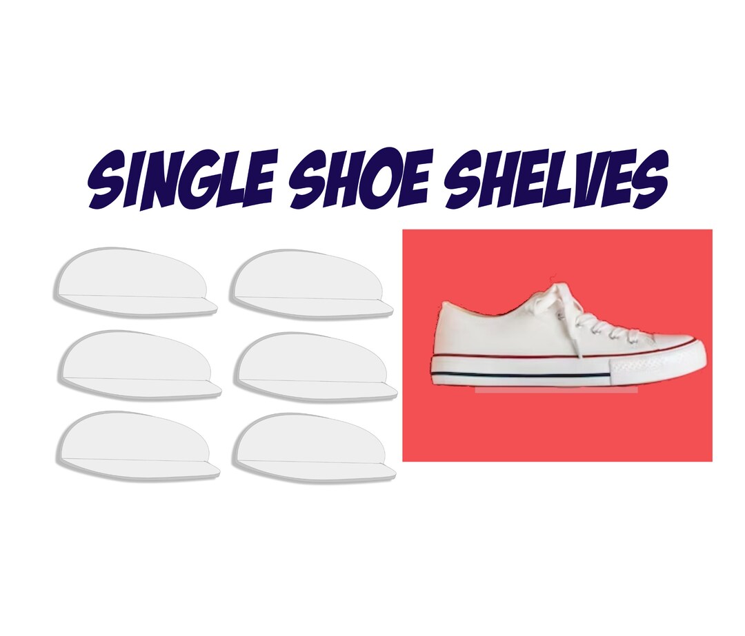 Clear Acrylic Single Shoe Floating Shelves Pack - Etsy