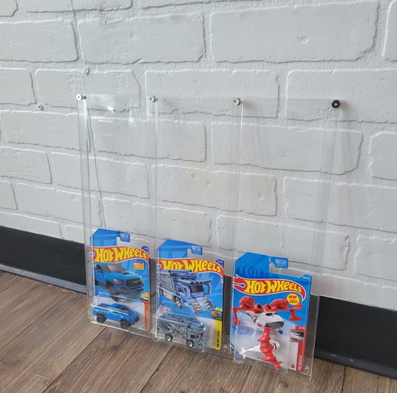 Acrylic Display for Diecast 1/64 on Blister Hot Wheels - Etsy