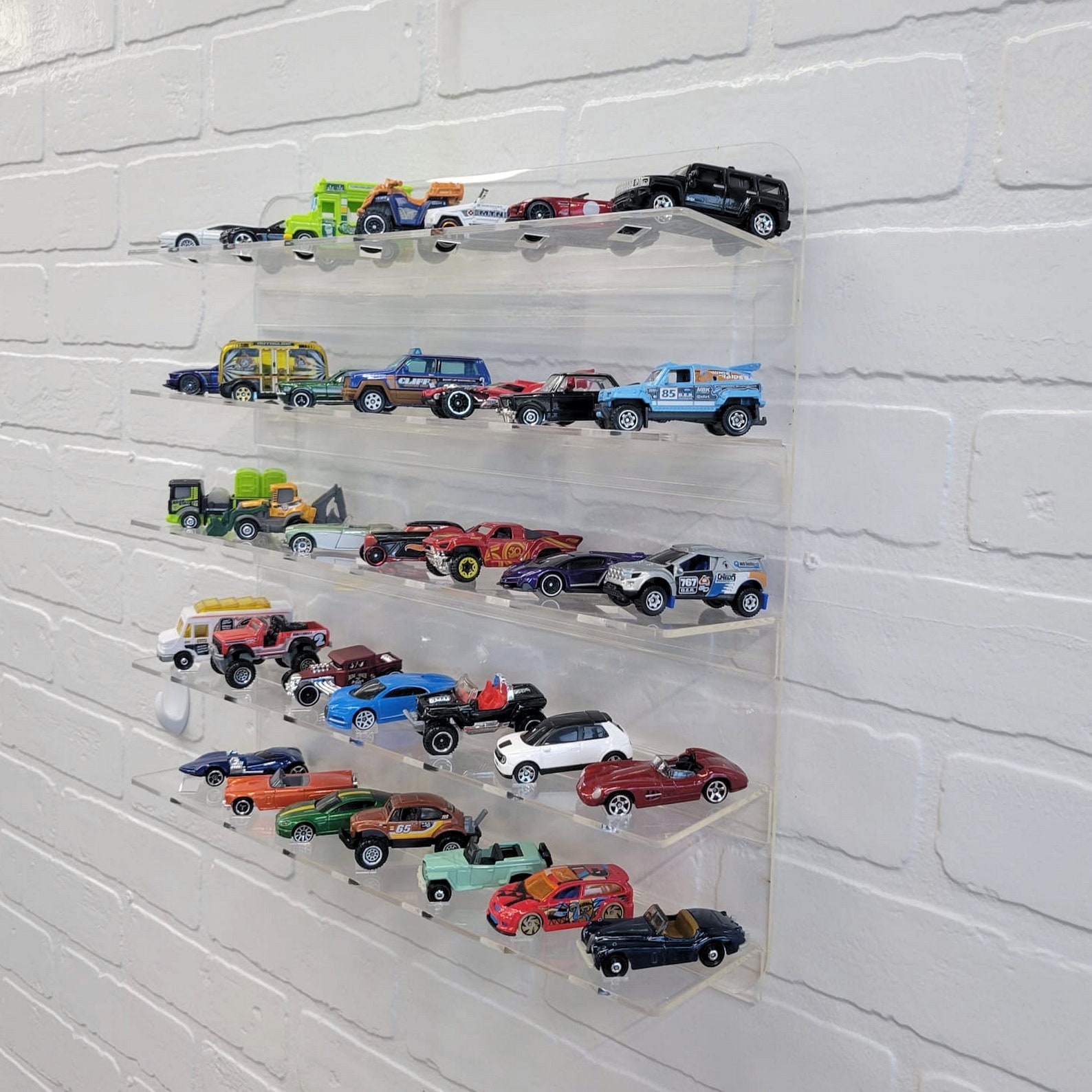 Acrylic Wall Display Case for 35 Diecast Hot Wheels Matchbox - Etsy