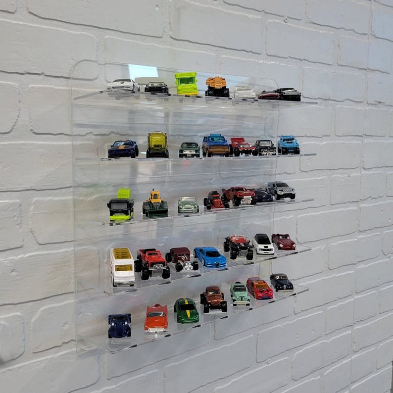 Acrylic Wall Display Case for 35 Diecast Hot Wheels Matchbox - Etsy