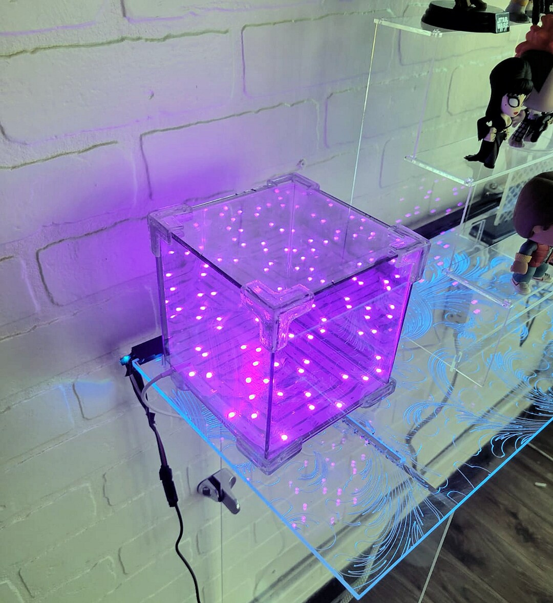 Night Lamp ,infinity Light Cube, Music Activate - Etsy