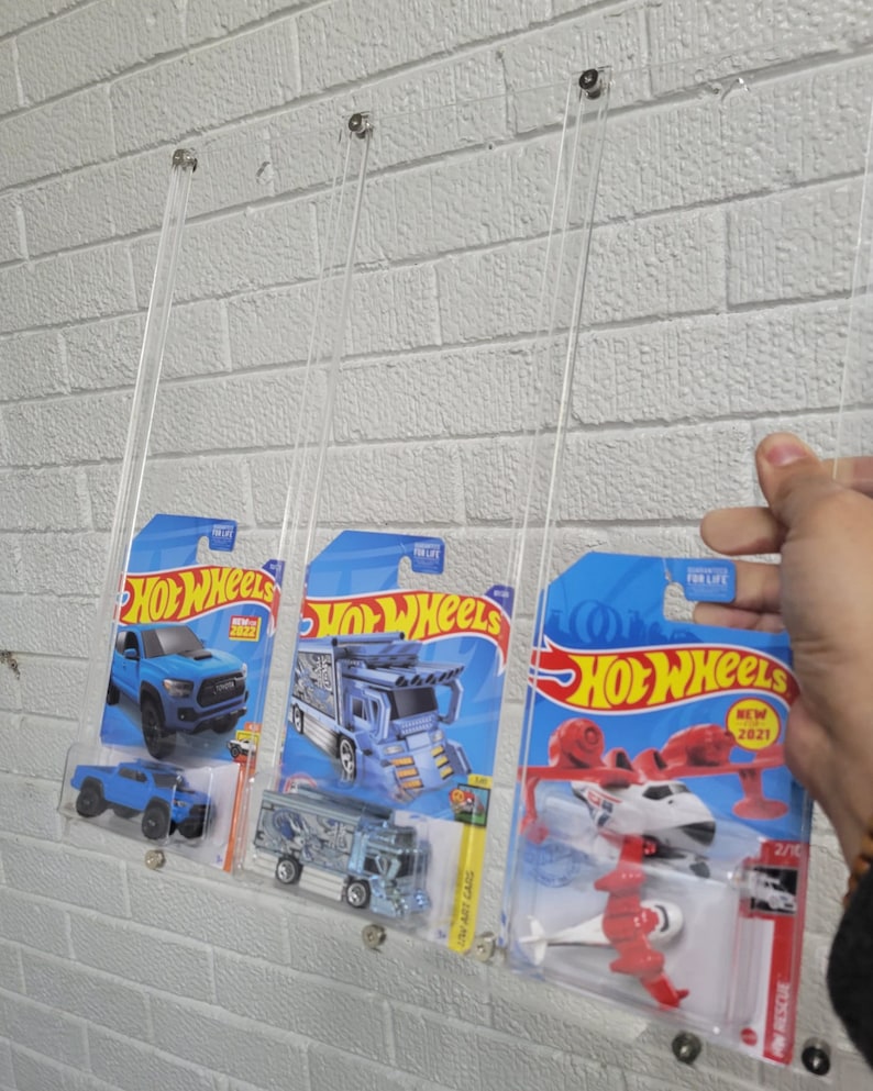 Acrylic Display for Diecast 1/64 on Blister Hot Wheels - Etsy