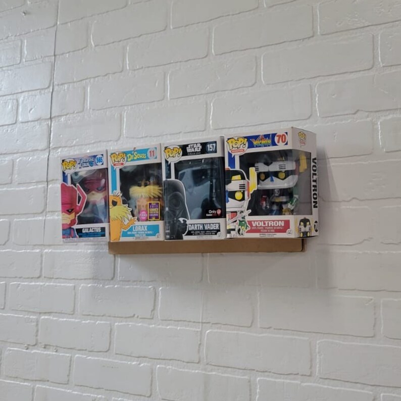 Wall Display for 4 Funko Pop or Funko Pin in Box, Floating Stand Ready ...