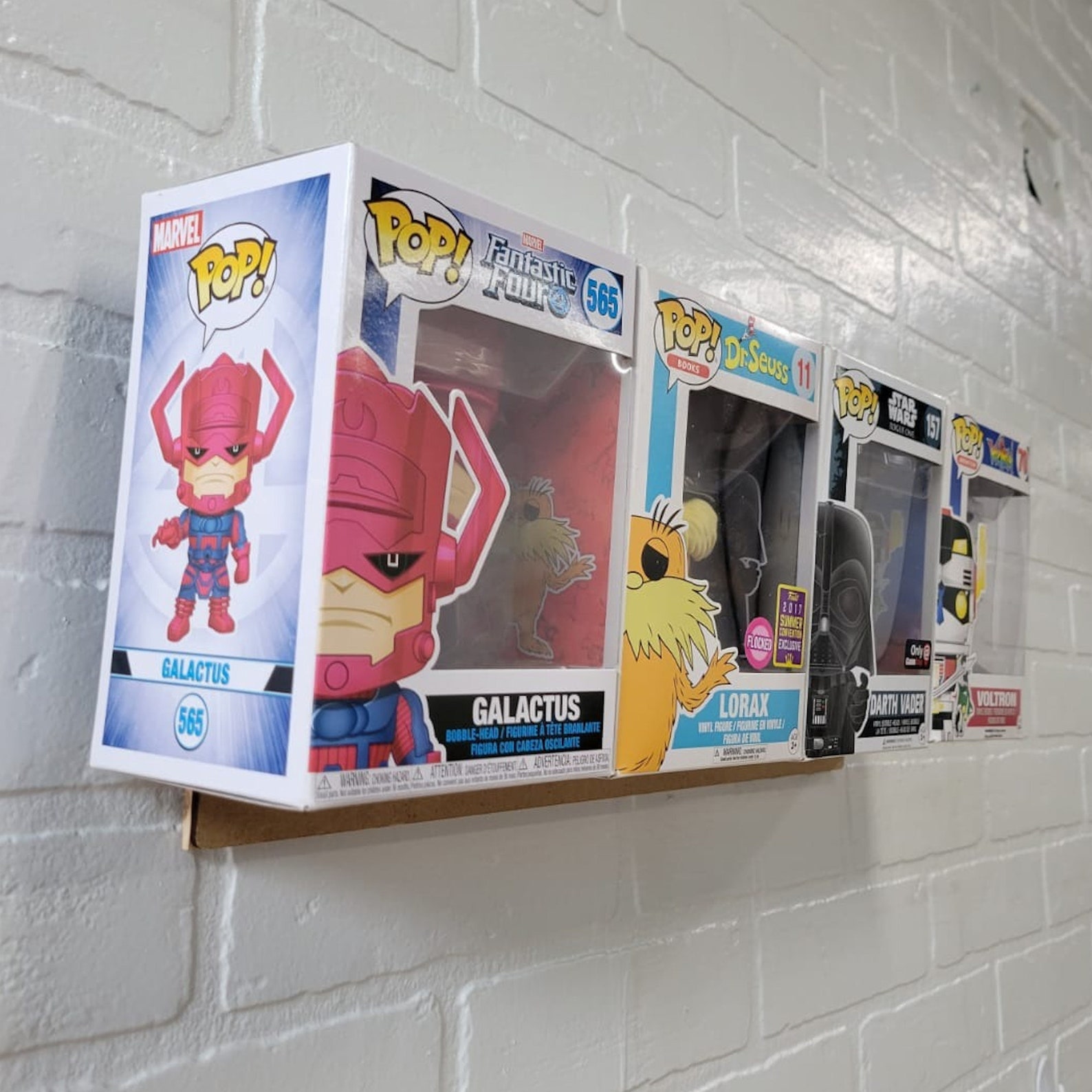 Wall Display for 4 Funko Pop or Funko Pin in Box, Floating Stand Ready ...