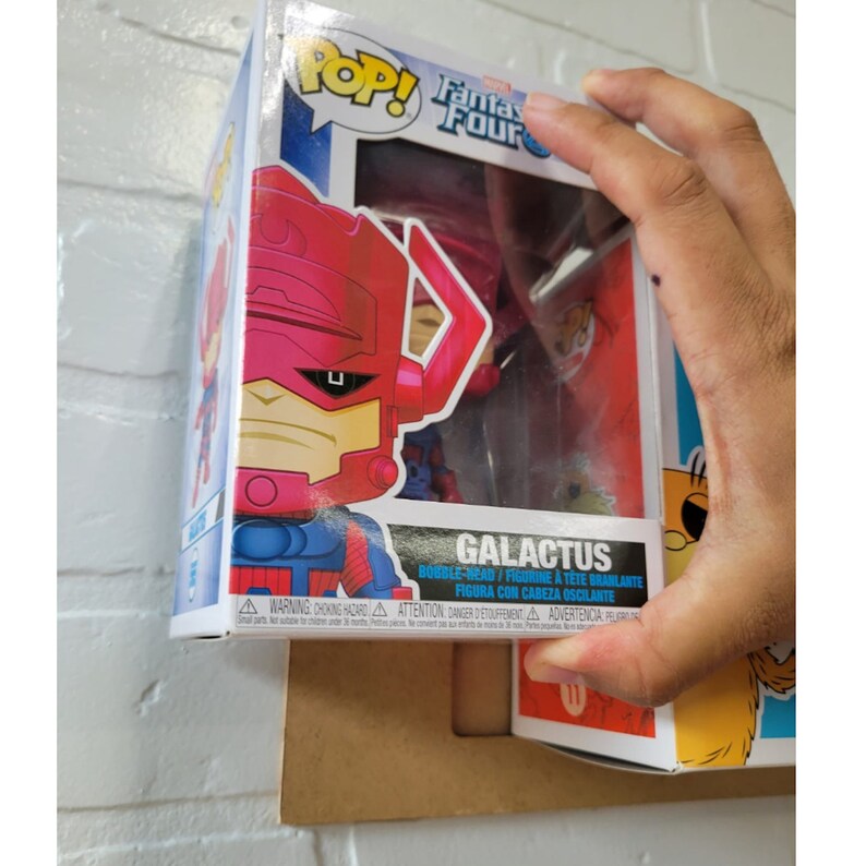 Wall Display for 4 Funko Pop or Funko Pin in Box, Floating Stand Ready ...