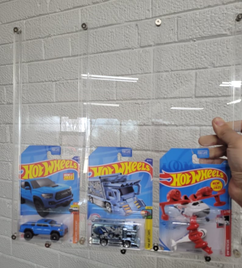 Acrylic Display for Diecast 1/64 on Blister Hot Wheels - Etsy