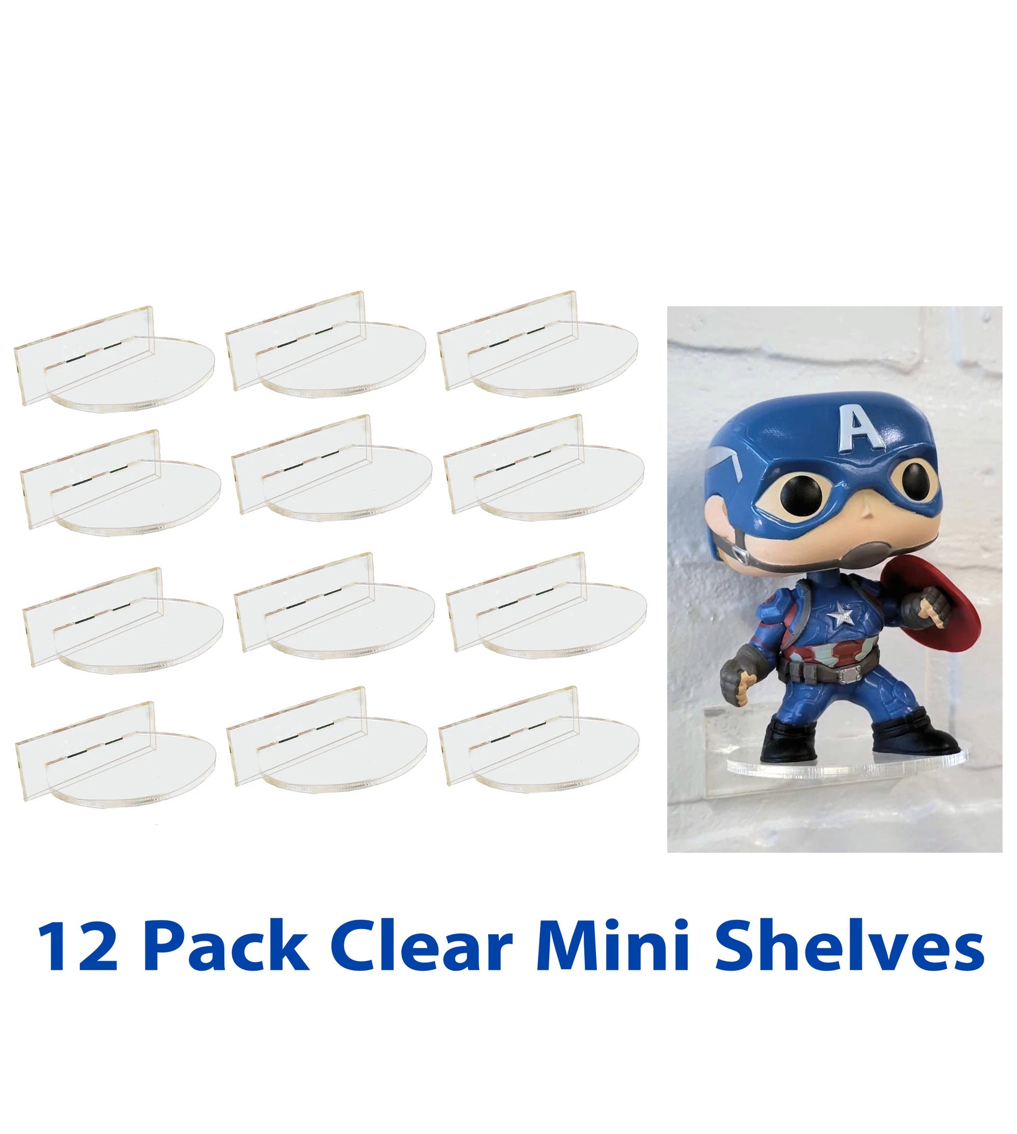12 Pack Shelves for Unboxed Funko Pop Floating Stands - Etsy