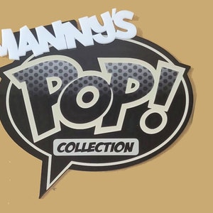 Funko Collector Sign With Custom Name - Etsy