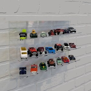 Acrylic Wall Display Case for 21 Diecast Hot Wheels, Matchbox or More ...