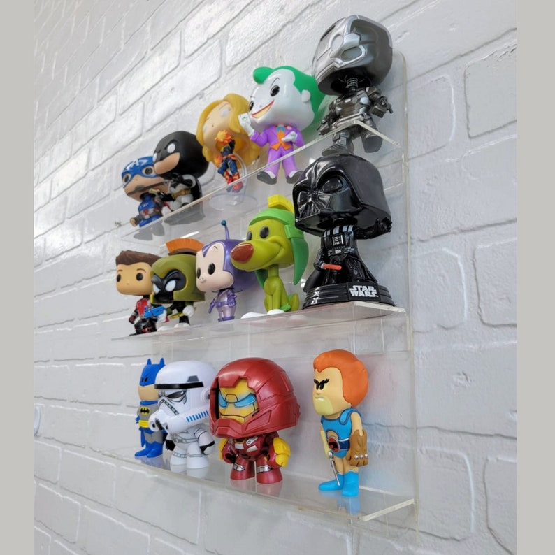 Acrylic Wall Display Case for 15 Funko Pop, No Assembly Required, Just ...