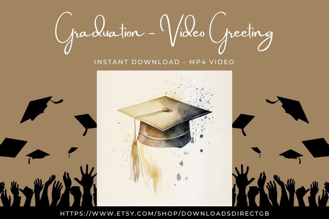 ANIMATED GRADUATION CARD Musical Mobile E-card 2023 - Etsy