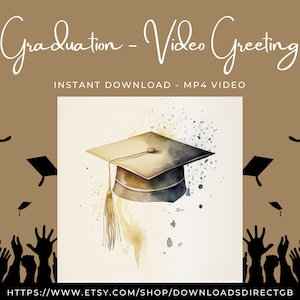 ANIMATED GRADUATION CARD Musical Mobile E-card 2023 - Etsy