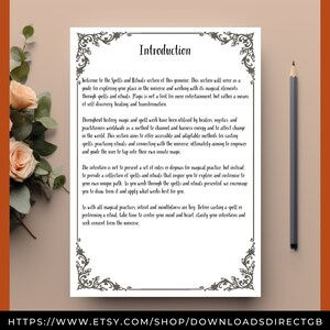 GRIMOIRE PRINTABLE PDF, 500+ Printable Grimoire Pages, Witchcraft ...