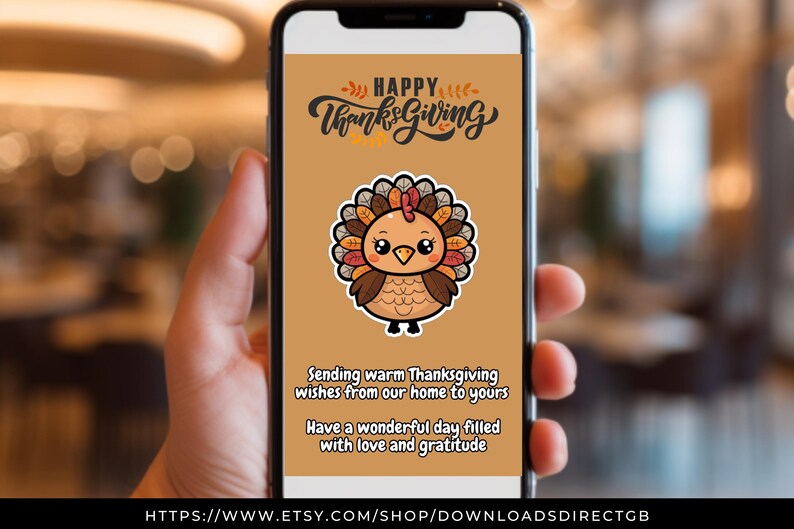 ANIMATED THANKSGIVING CARD, Musical Happy Thanksgiving Greeting ...
