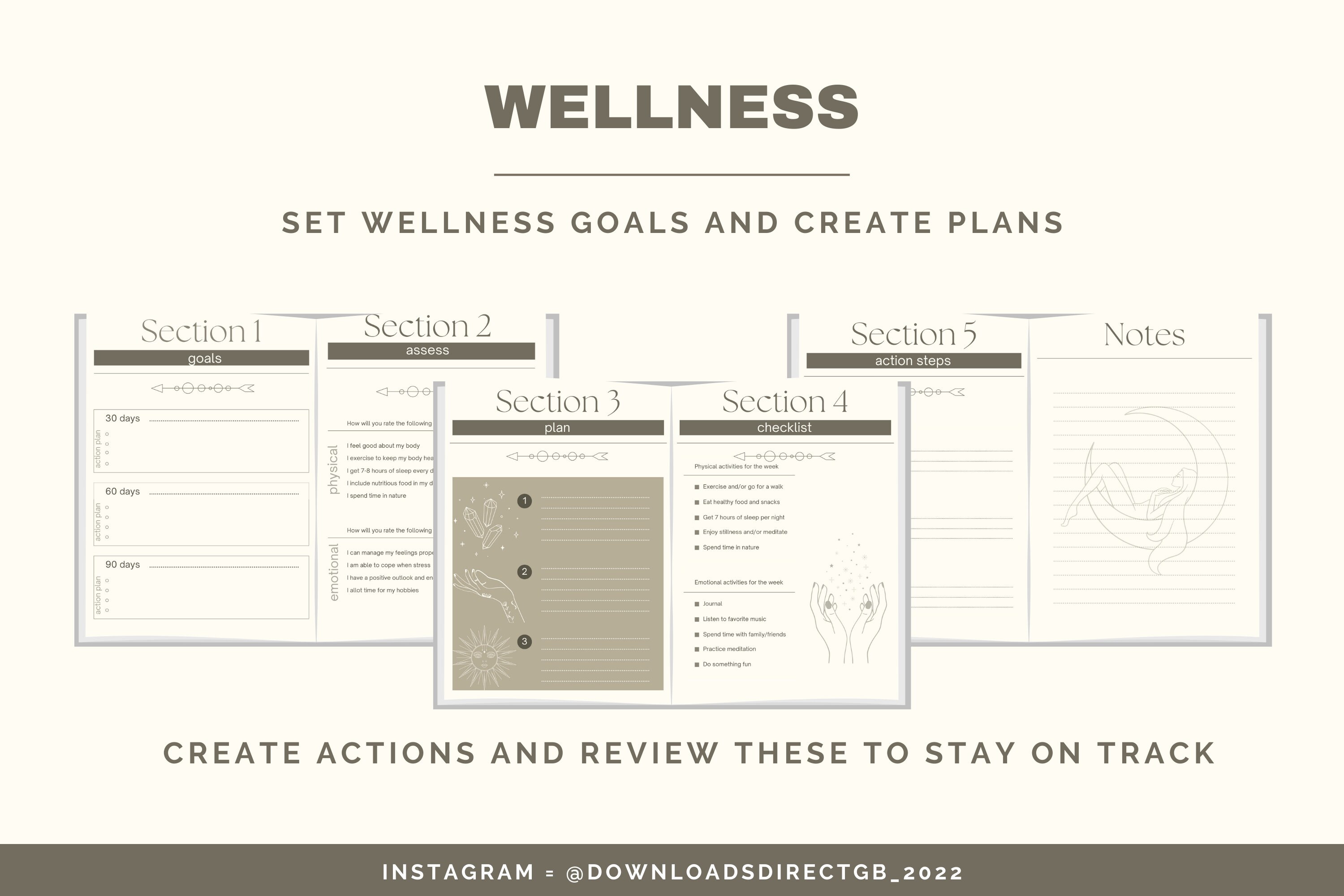 SELF-CARE WORKBOOKS, Mental Health and Wellbeing Printable Booklet ...