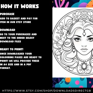 PRINCESS COLOURING BUNDLE, Adult Coloring Book, Adult Colouring Pages ...