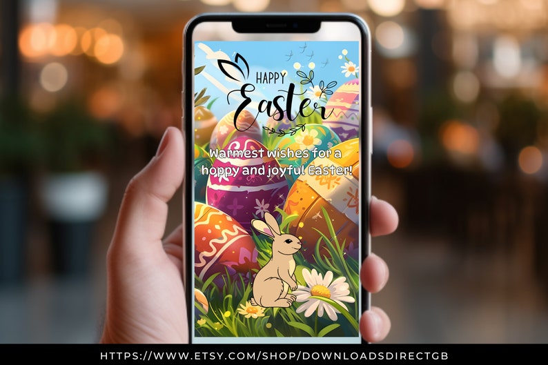 HAPPY EASTER CARD, Animated Ecard, Musical Ecard, Easter Bunny E-card ...