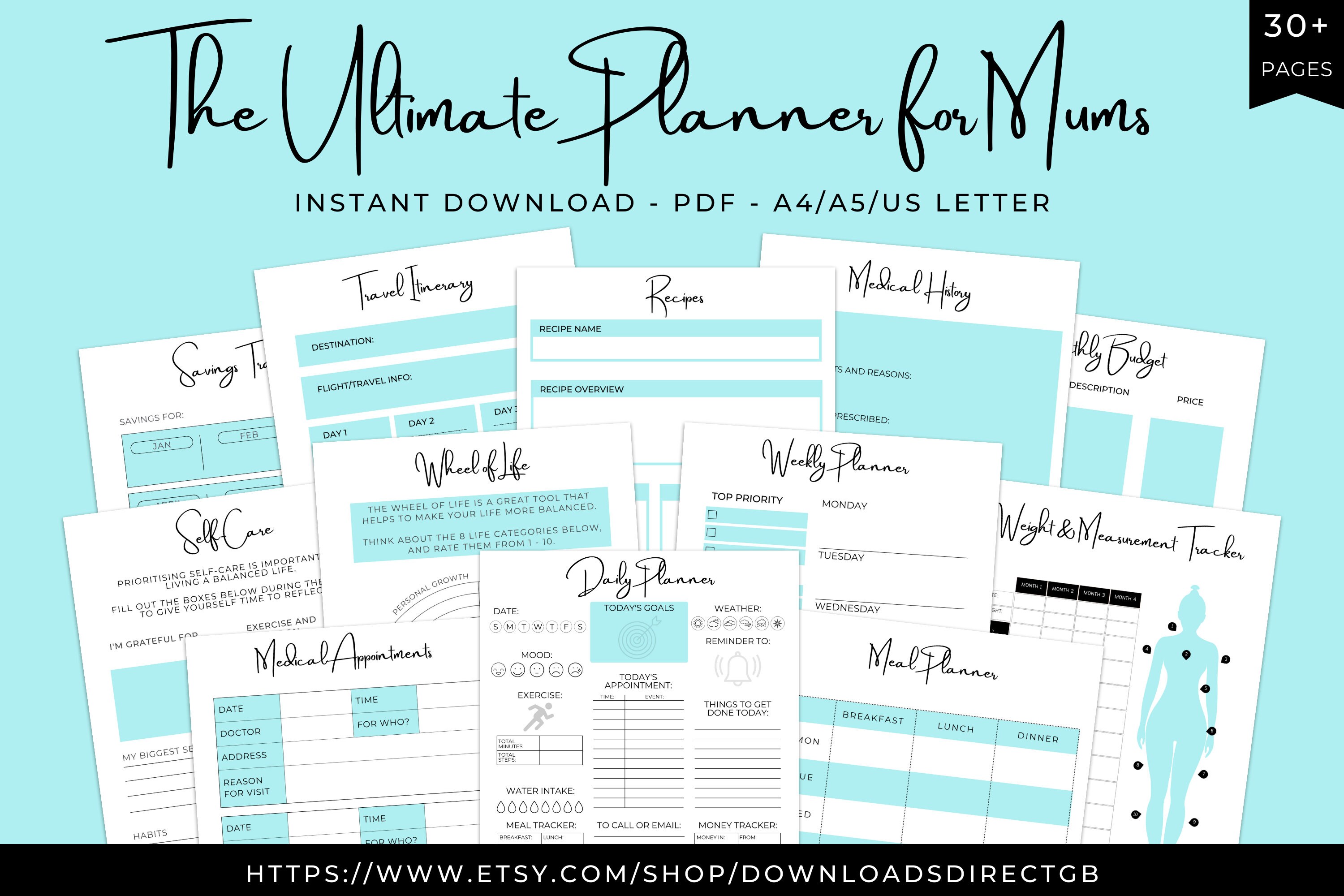 ULTIMATE MUM PLANNER Printable Bundle Gift for Her Gift for - Etsy